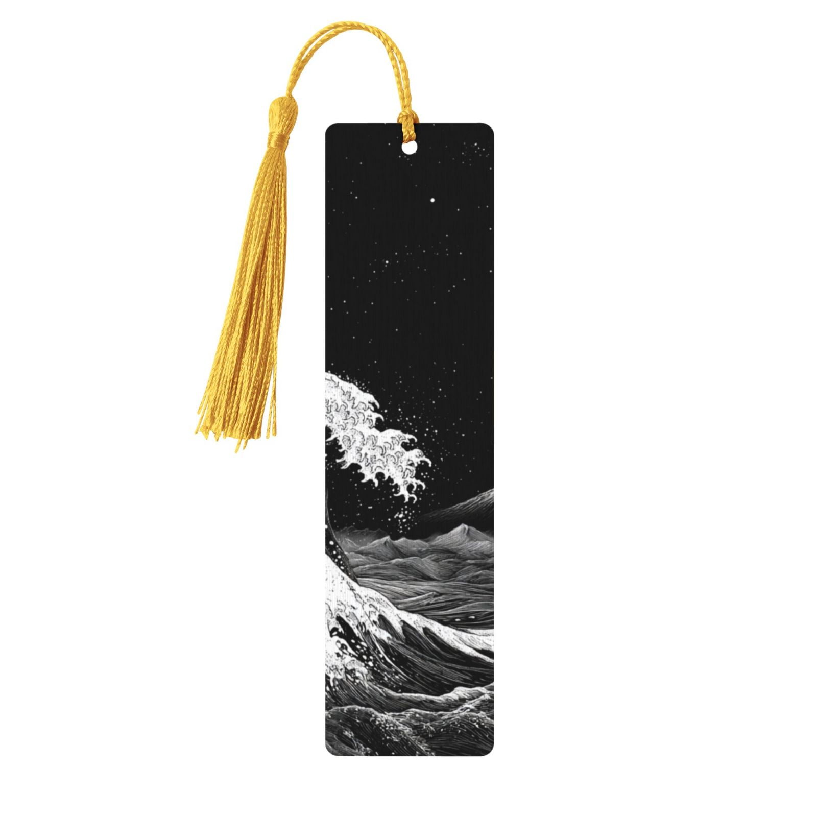 Handcrafted Poplar Wood Bookmark with Tassel - Exquisite Artisan Gift ...