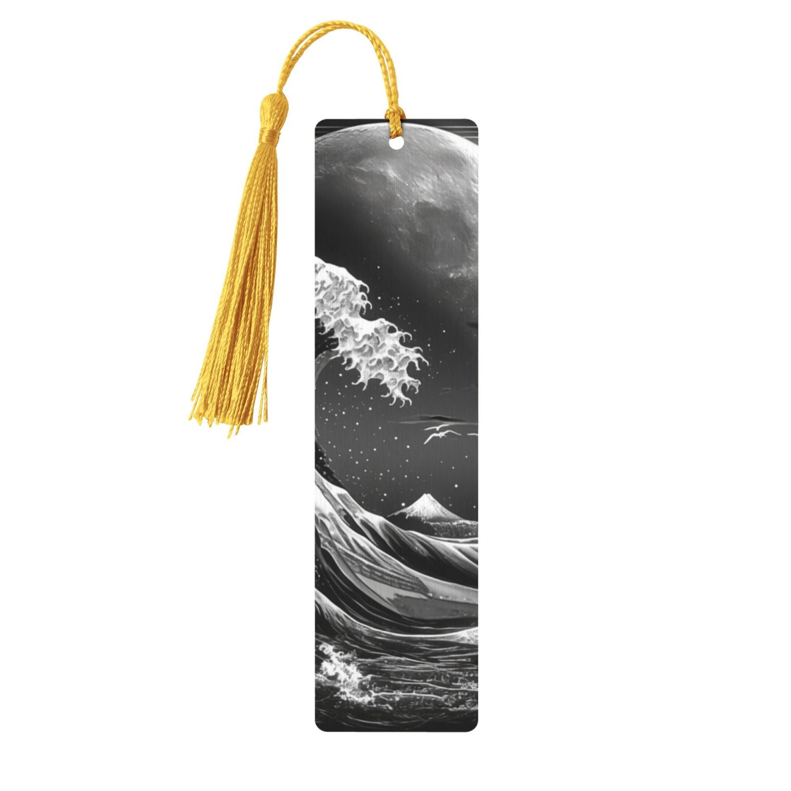 Handcrafted Poplar Wood Bookmark with Tassel - Exquisite Artisan Gift ...