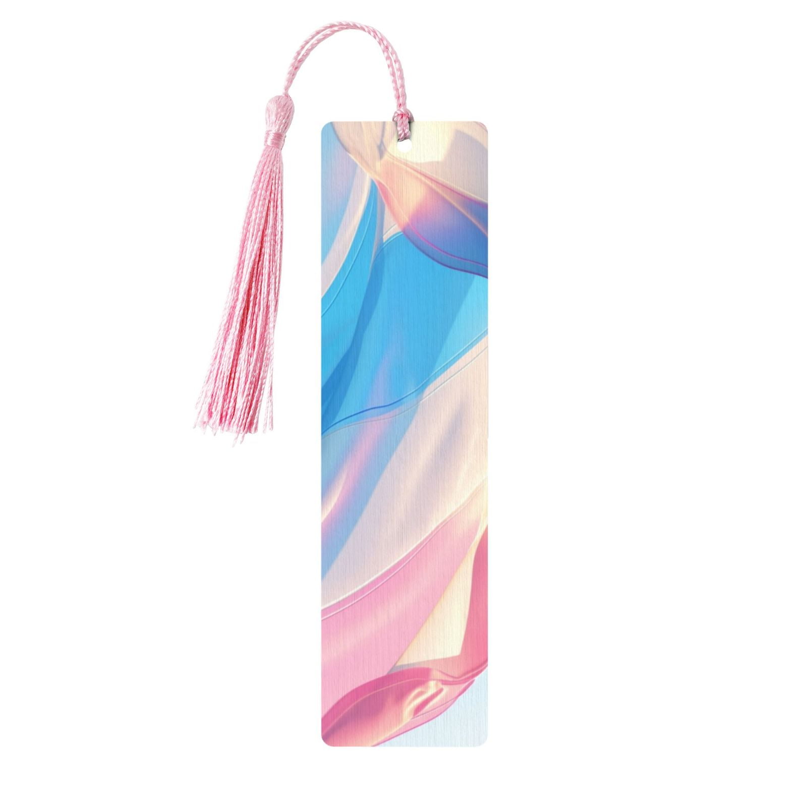 Handcrafted Poplar Wood Bookmark with Tassel - Exquisite Artisan Gift ...