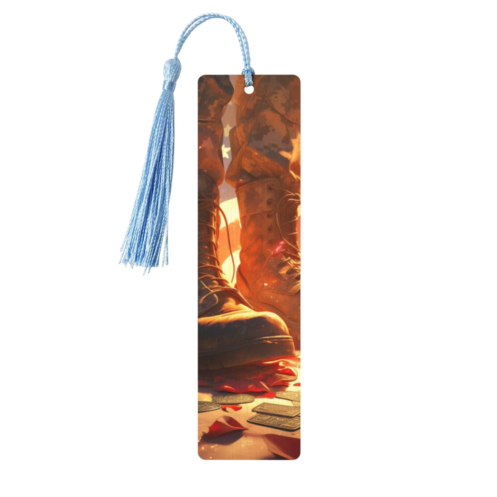 Handcrafted Poplar Wood Bookmark with Tassel - Exquisite Artisan Gift ...