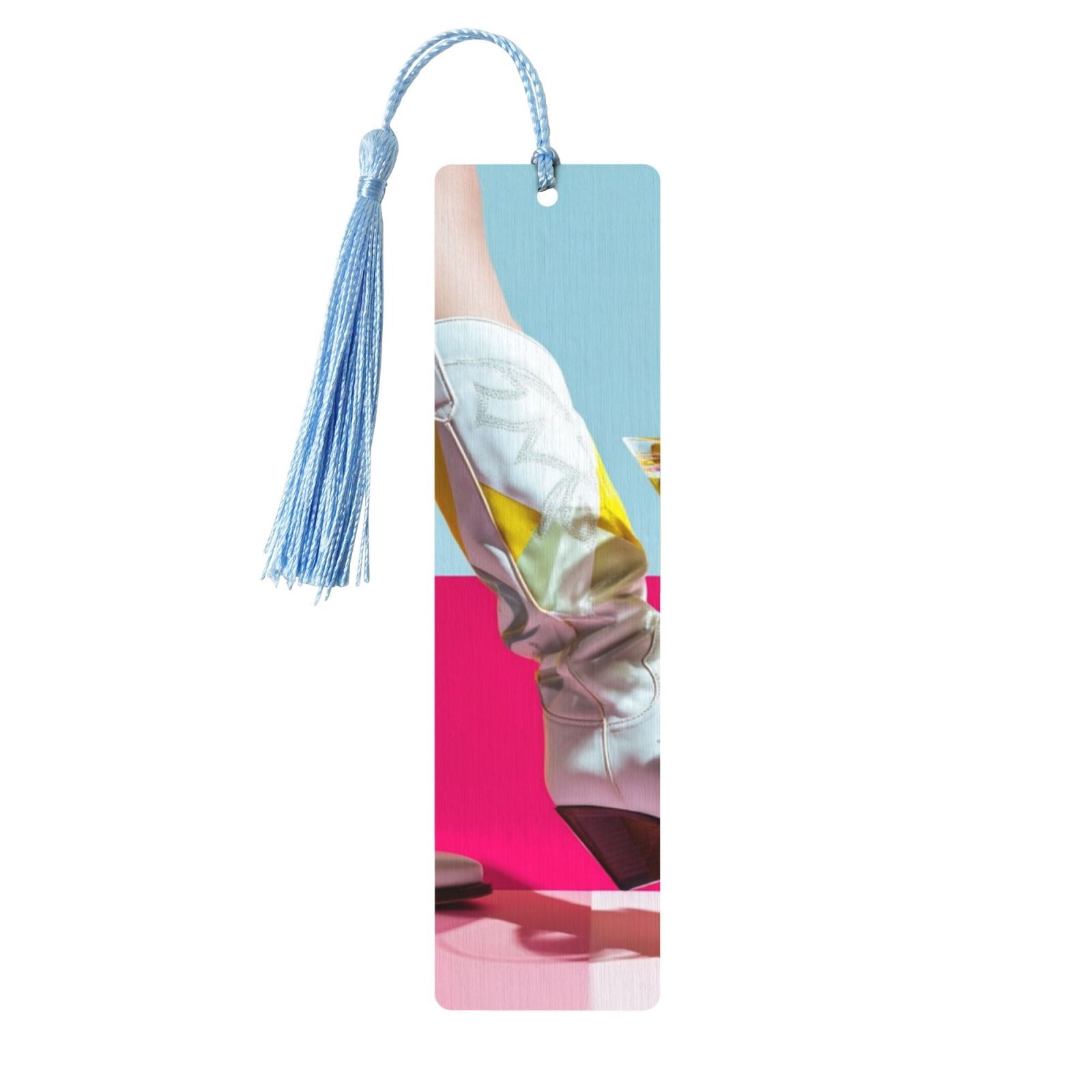 Handcrafted Poplar Wood Bookmark with Tassel - Exquisite Artisan Gift ...