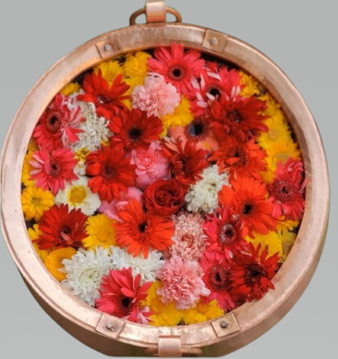 Handcrafted Pure Copper Nepali Khadkulo Foot Spa Bowl - 14 Inch Foot ...