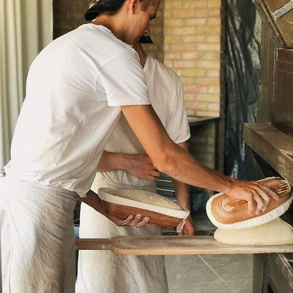 Handcrafted Rattan Bread Proving Basket, Smooth Oval Shape for Perfect ...