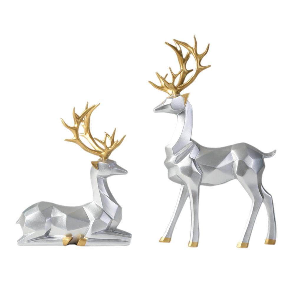 Handcrafted Resin Origami Elk Sculpture - Elegant Home Decoration ...