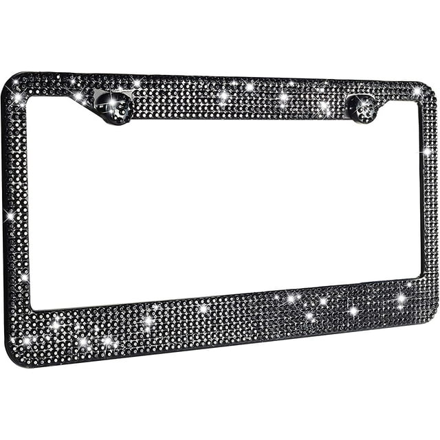 HC Handcrafted Rhinestone Acrylic Bling License Plate Frames for Cars ...