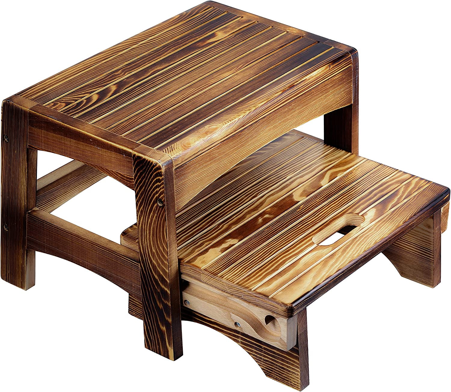 Handcrafted Solid Wood Bed Step Stool-Foot Stool Kitchen Stools Bed ...