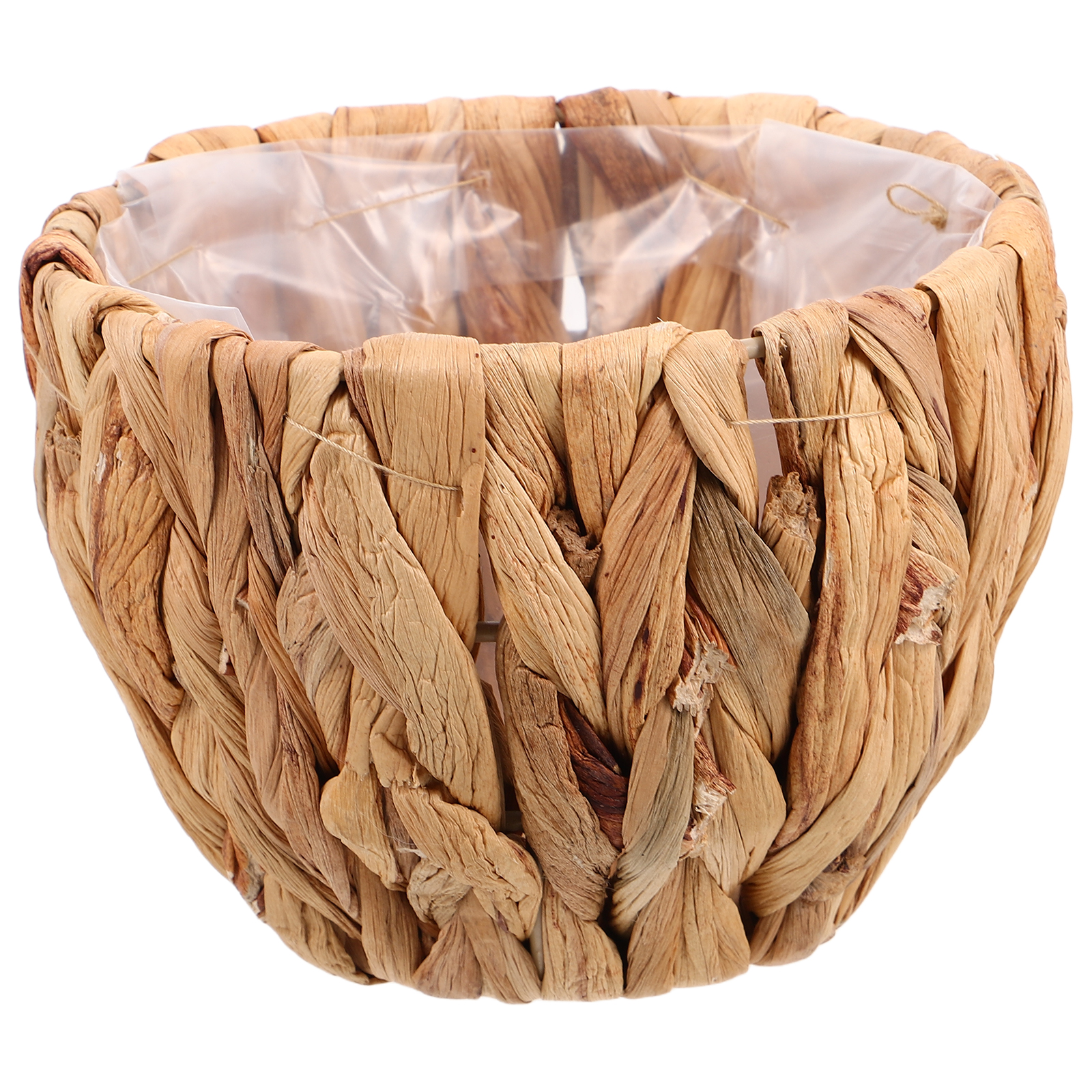Handcrafted Straw Woven Planter Basket with Waterproof Liner for Living ...