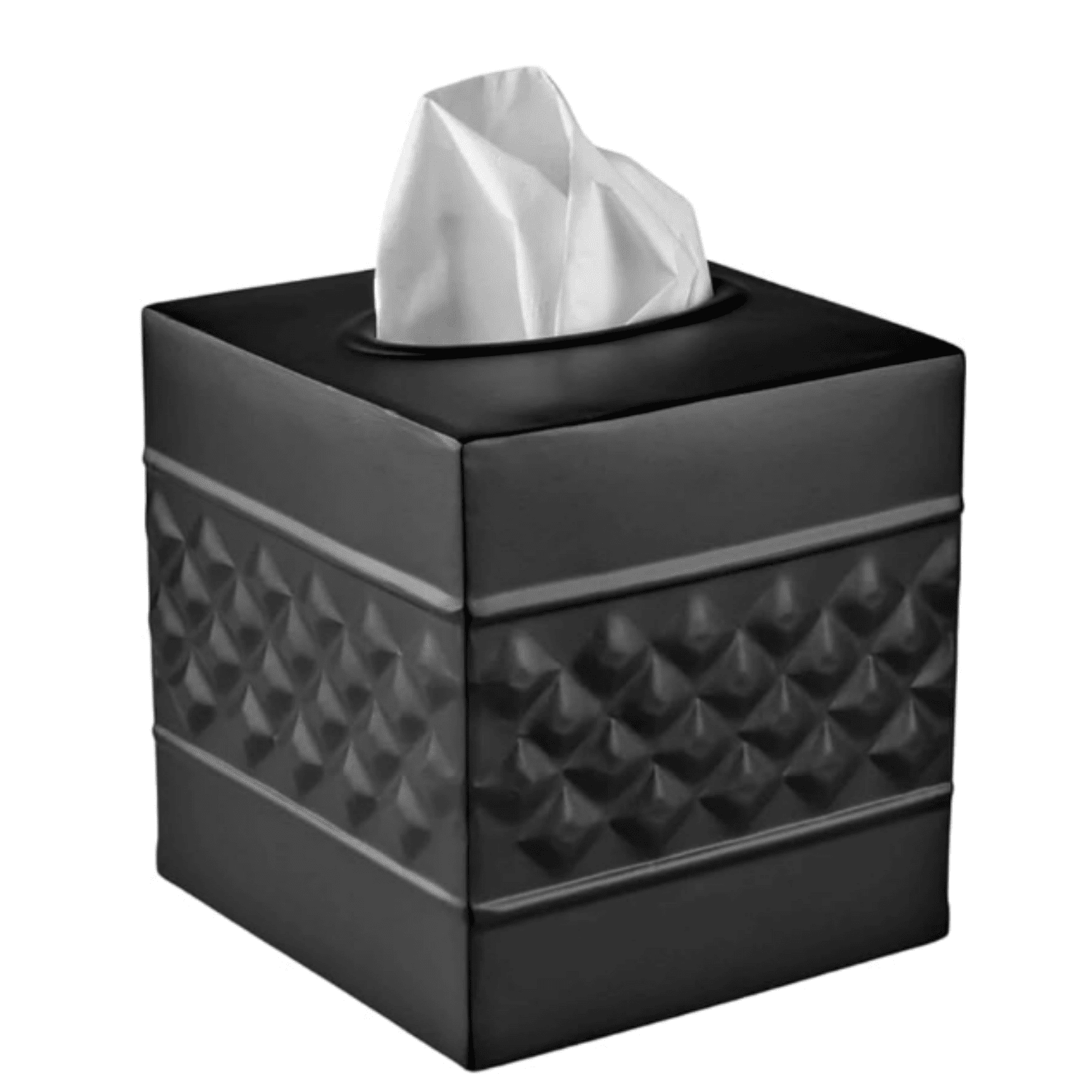Handcrafted Tissue Box Square Cover Holder and Dispenser, Geometric ...