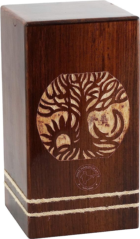 Handcrafted Tree of Life Wooden Urns for Human Ashes Adult Large ...