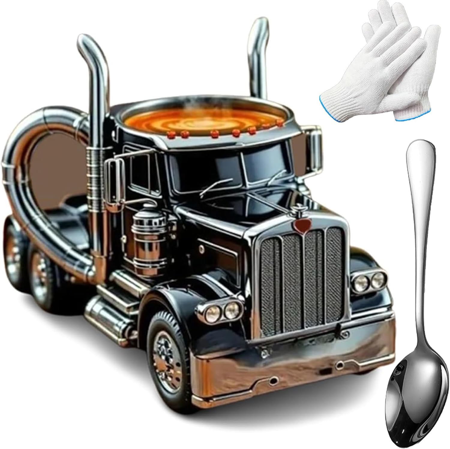 Handcrafted Truck Coffee Mug - Semi Truck Coffee Mug, Creative Truck ...