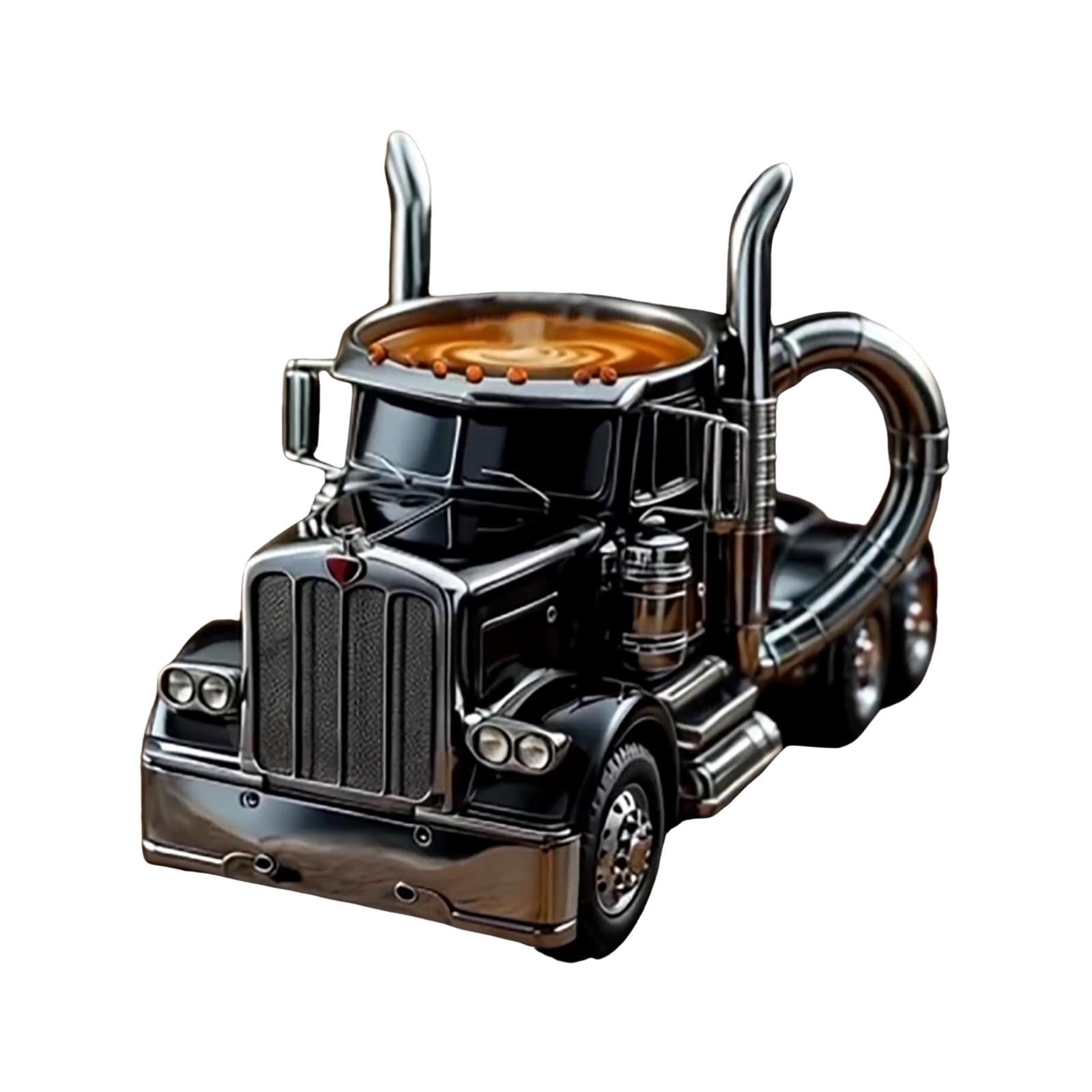 Handcrafted Truck Coffee Mug, Semi-Truck Coffee Mugs, Big Rig Brew Mug ...