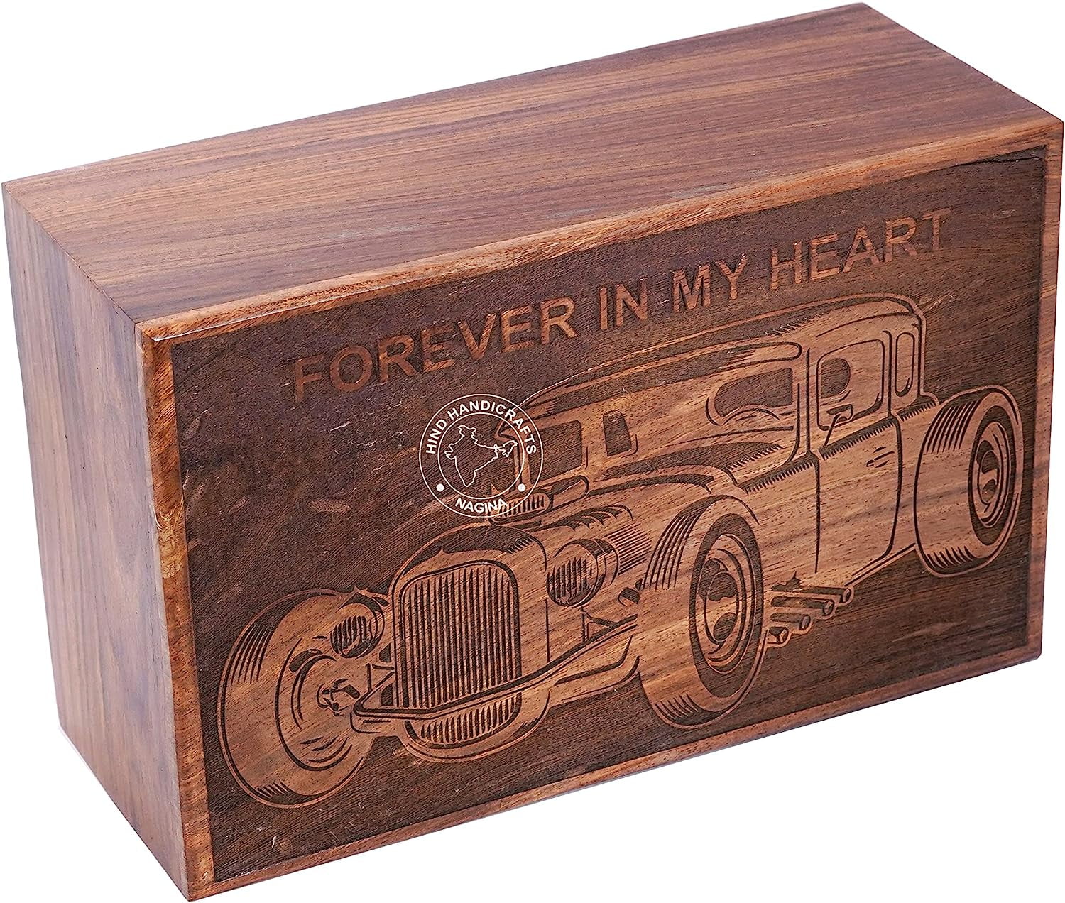 Handcrafted Vintage Car Wooden Cremation Urns for Human Ashes Adult ...