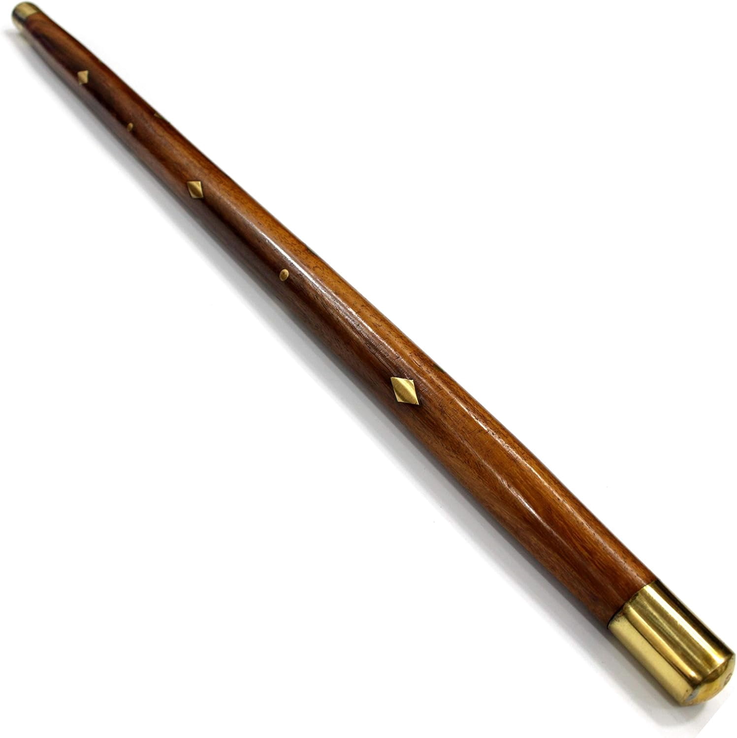 Handcrafted Walking Rule Swagger Decorative Wooden Stick with Brass ...