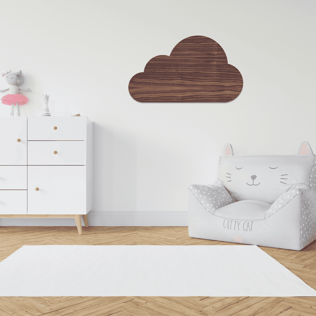 Handcrafted Wooden Cloud Wall Art – Serene Nursery and Kids' Room Décor ...