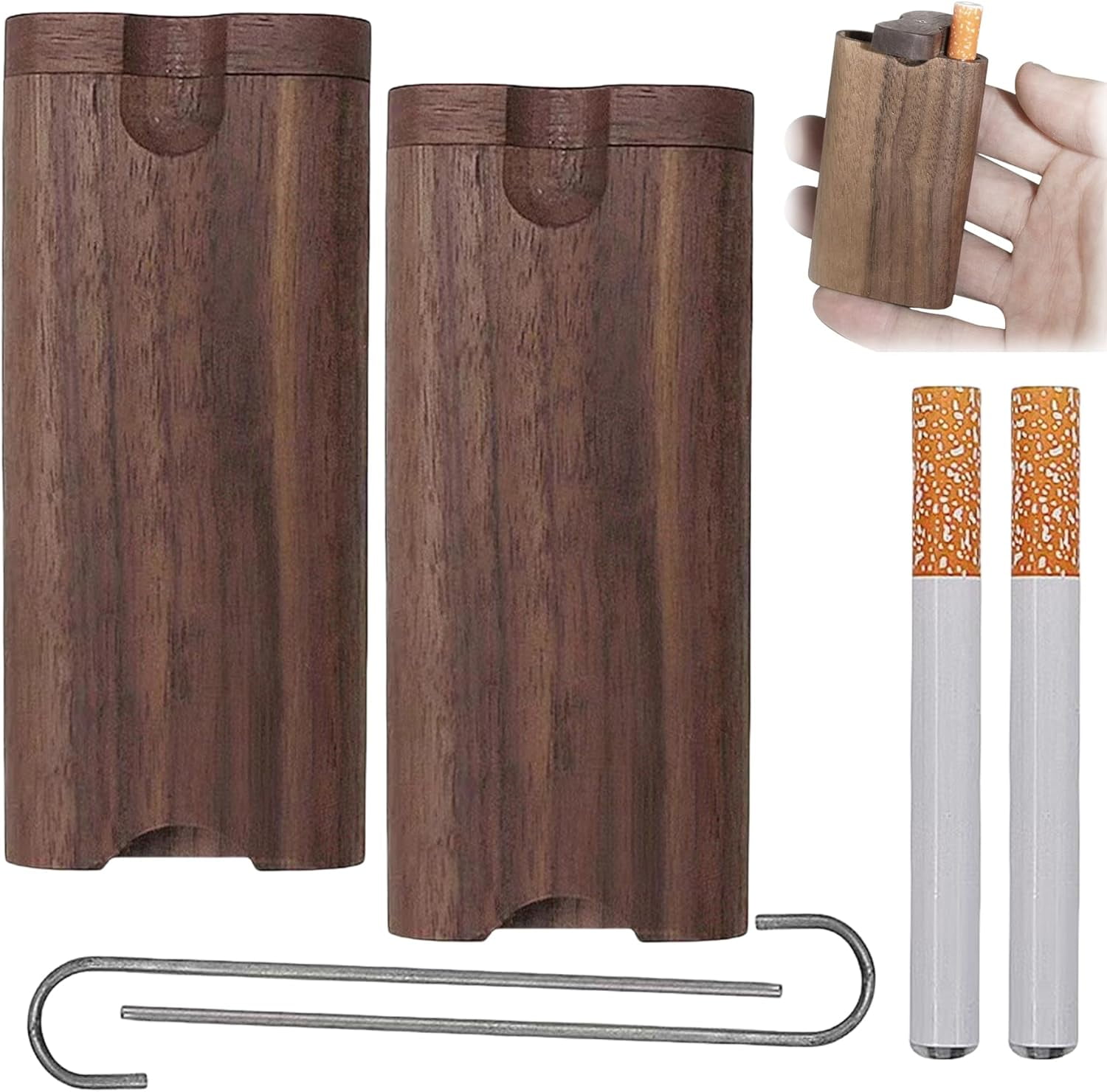 Handcrafted Wooden Decorative Box, Wooden Storage Walnut Wood Box ...