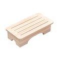 Handcrafted Wooden Stool Ergonomic Step Stool Footrest, Compact ...