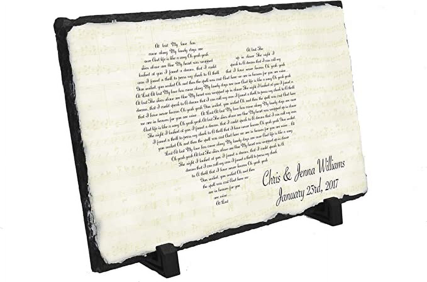 Handcrafted and Personalized Wedding or Anniversary Gift - Slate Plaque ...