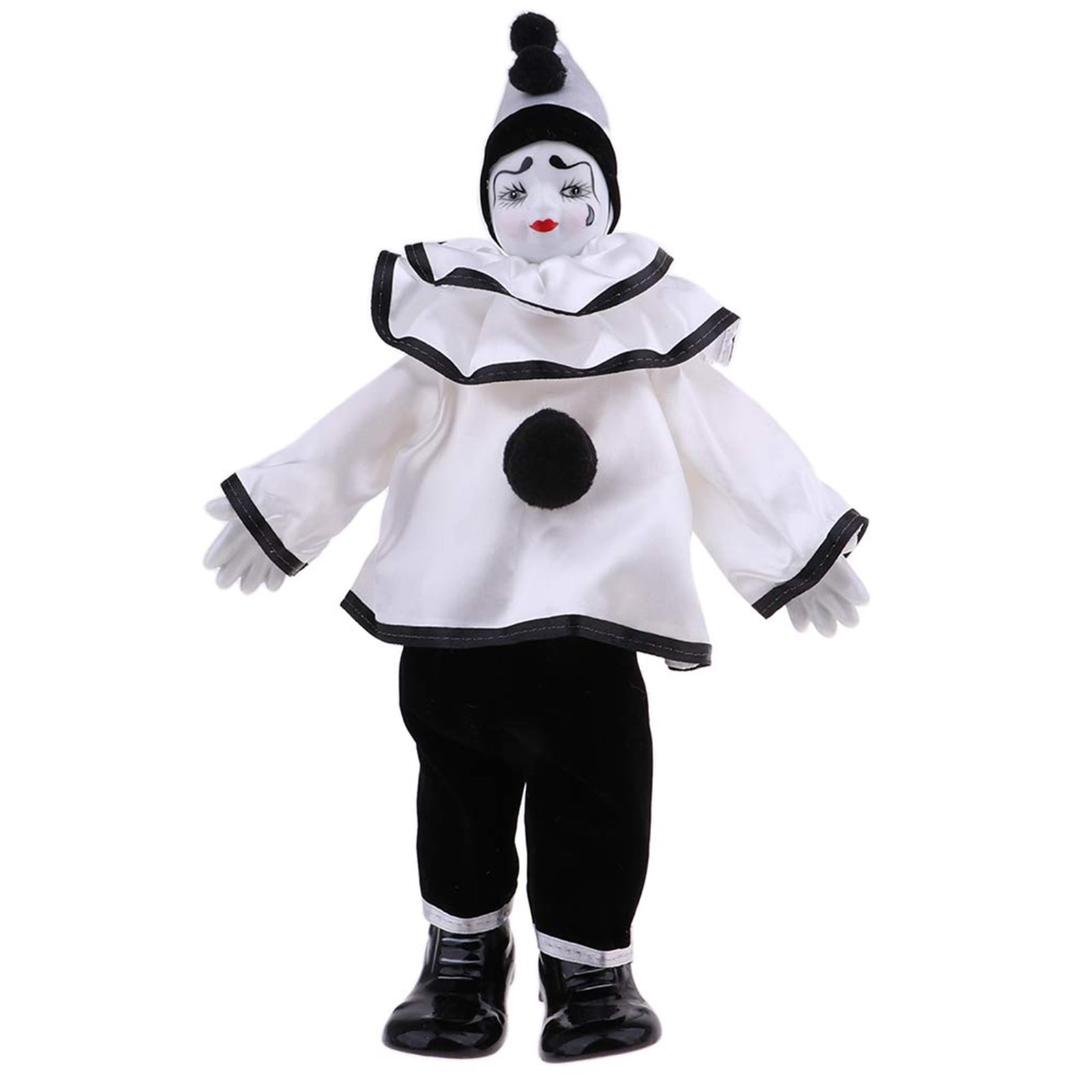 Handcrafts Porcelain Clown Figurine with Antique Design Intricated ...