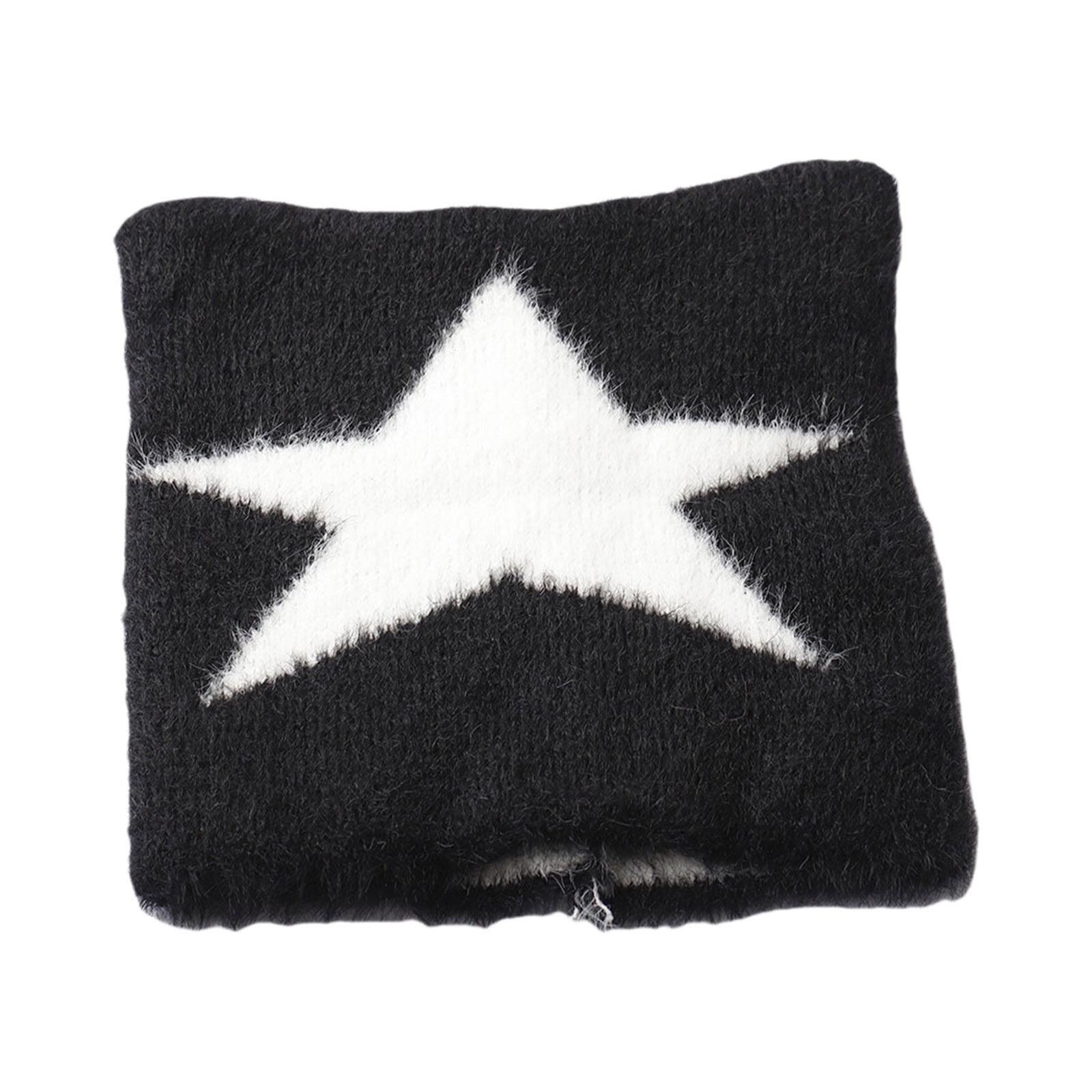 Handcrochet Hat with Devil Ear Fashion 2000s Fivepointed Star Brimless ...