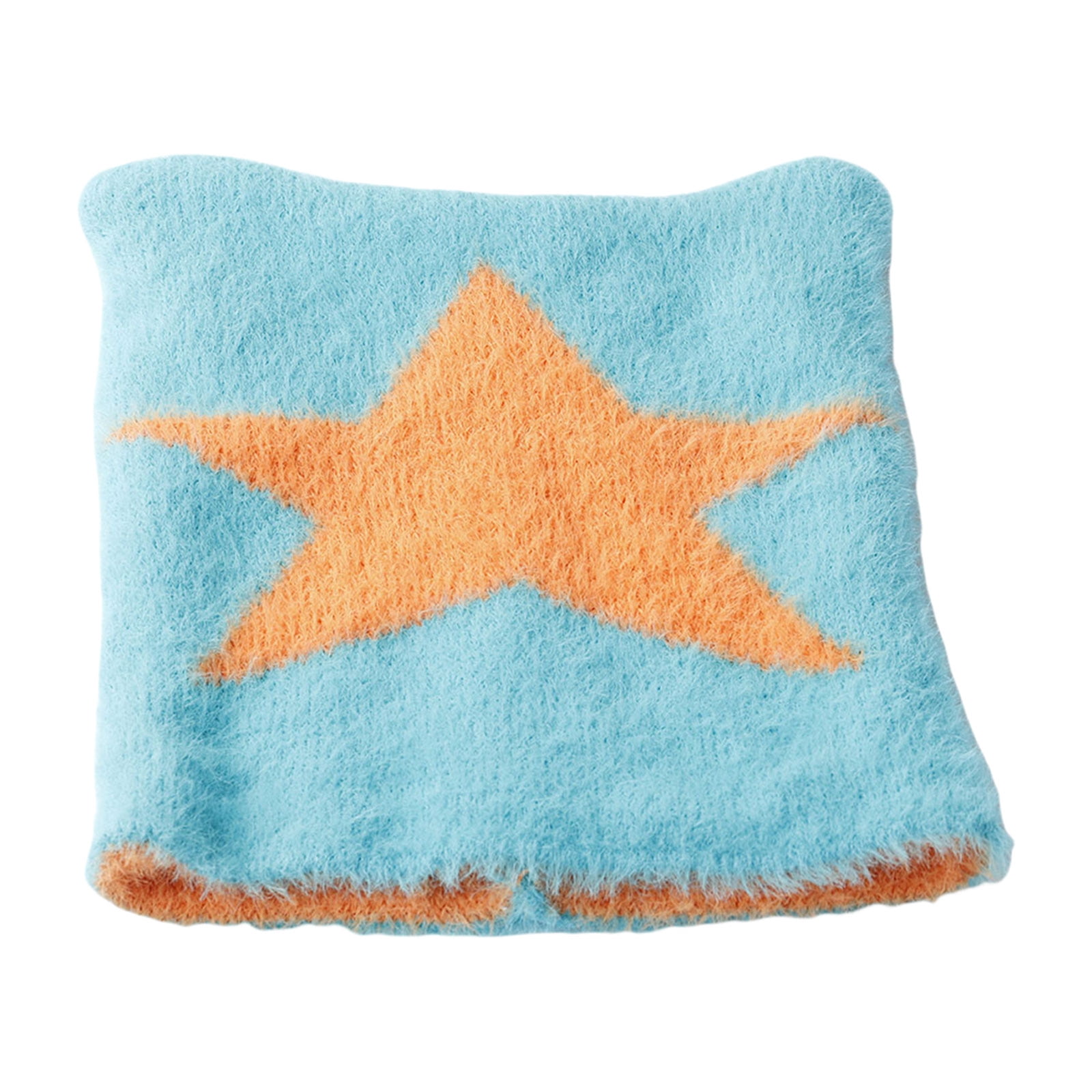 Handcrochet Hat with Devil Ear Fashion 2000s Fivepointed Star Brimless ...