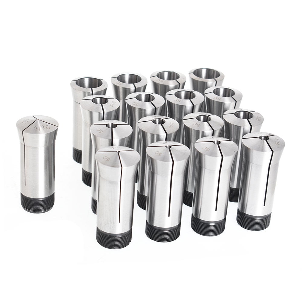 Handdo 1/16 - 1-1/16" 5C Round Collet Set By 16th Harden 0006" TIR 17 ...