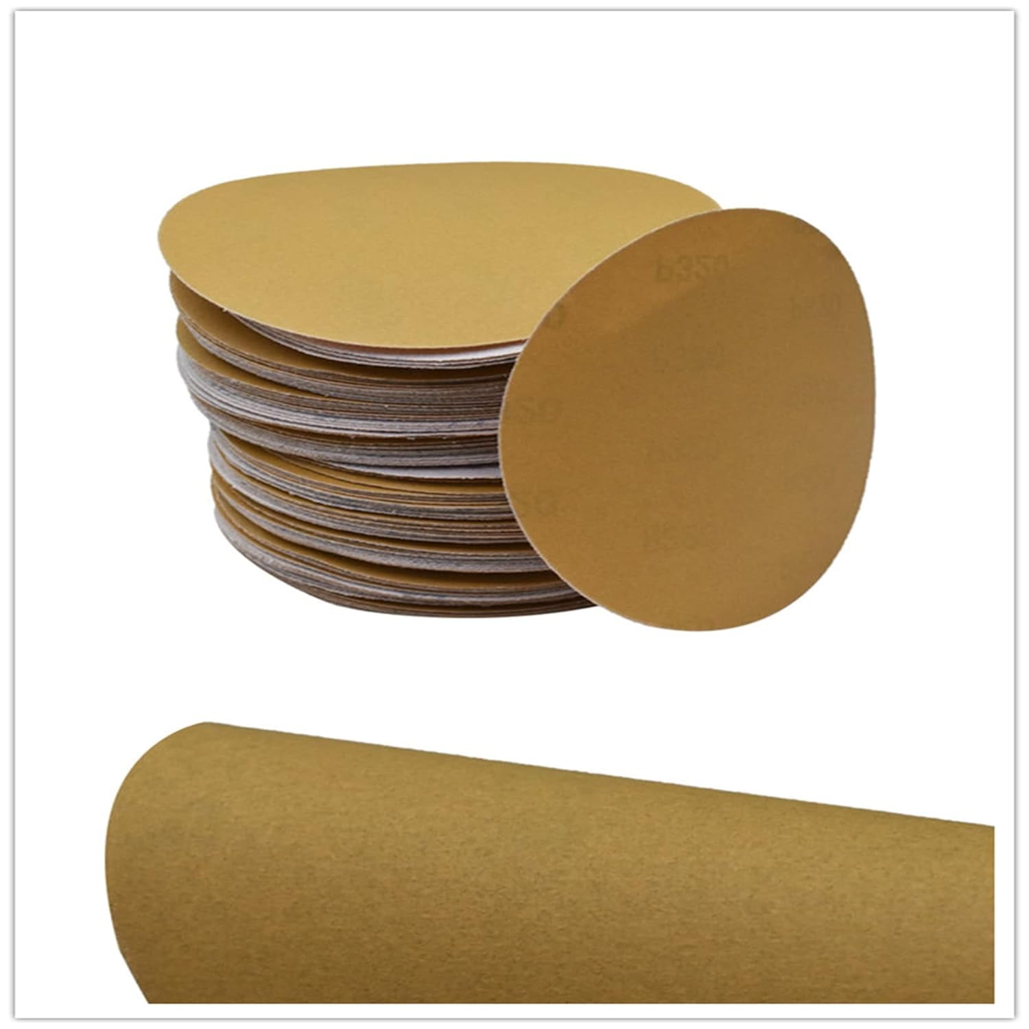 Handdo 100Pcs 6 Inch 320 Grit Sanding Disc Sandpaper No Hole Aluminum ...