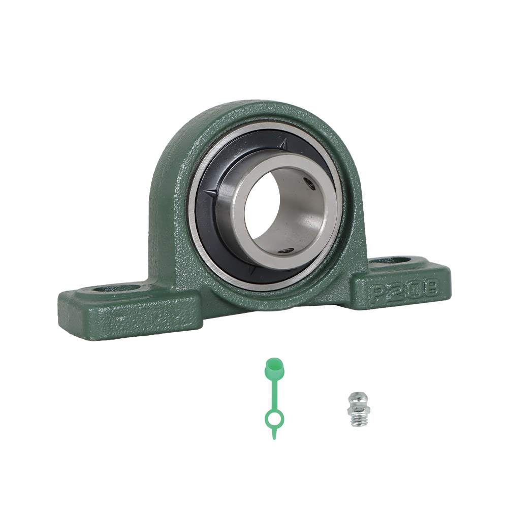 Handdo 2 Pack UCP208-24 Solid Base Pillow Block Bearing 1-1/2 Bore Self Aligning 2 Bolt ...