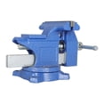 Handdo 4.5" Heavy Bench Vise with Anvil Swivel Locking Base Table top ...