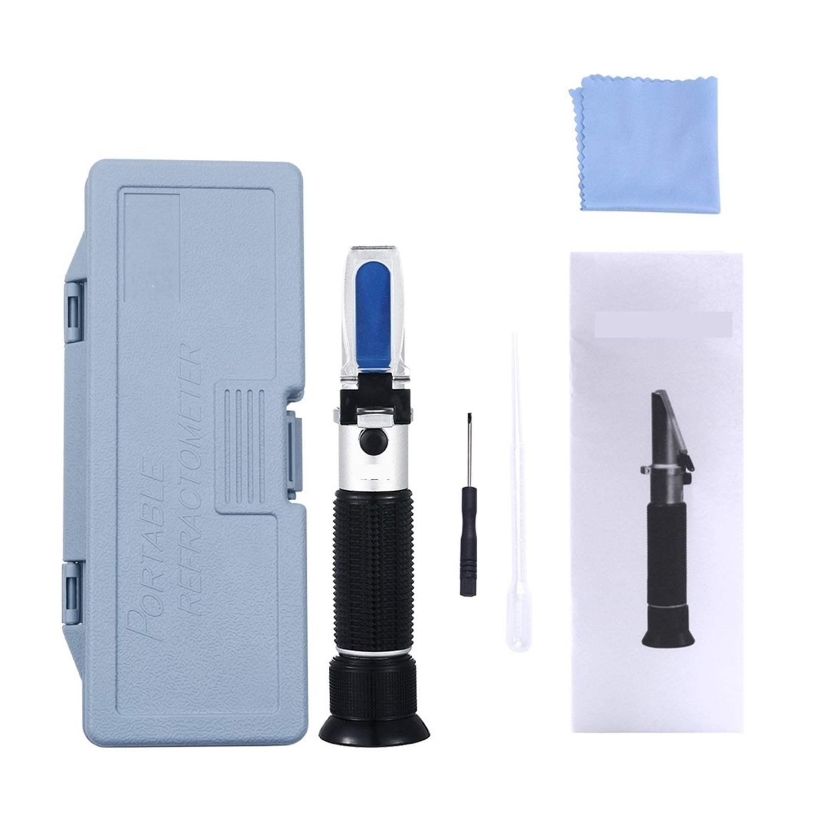 Handheld 0-100% Salinity Aquarium Refractometer 1.000-1.070SG Salinity Seawater Salinometer For ...