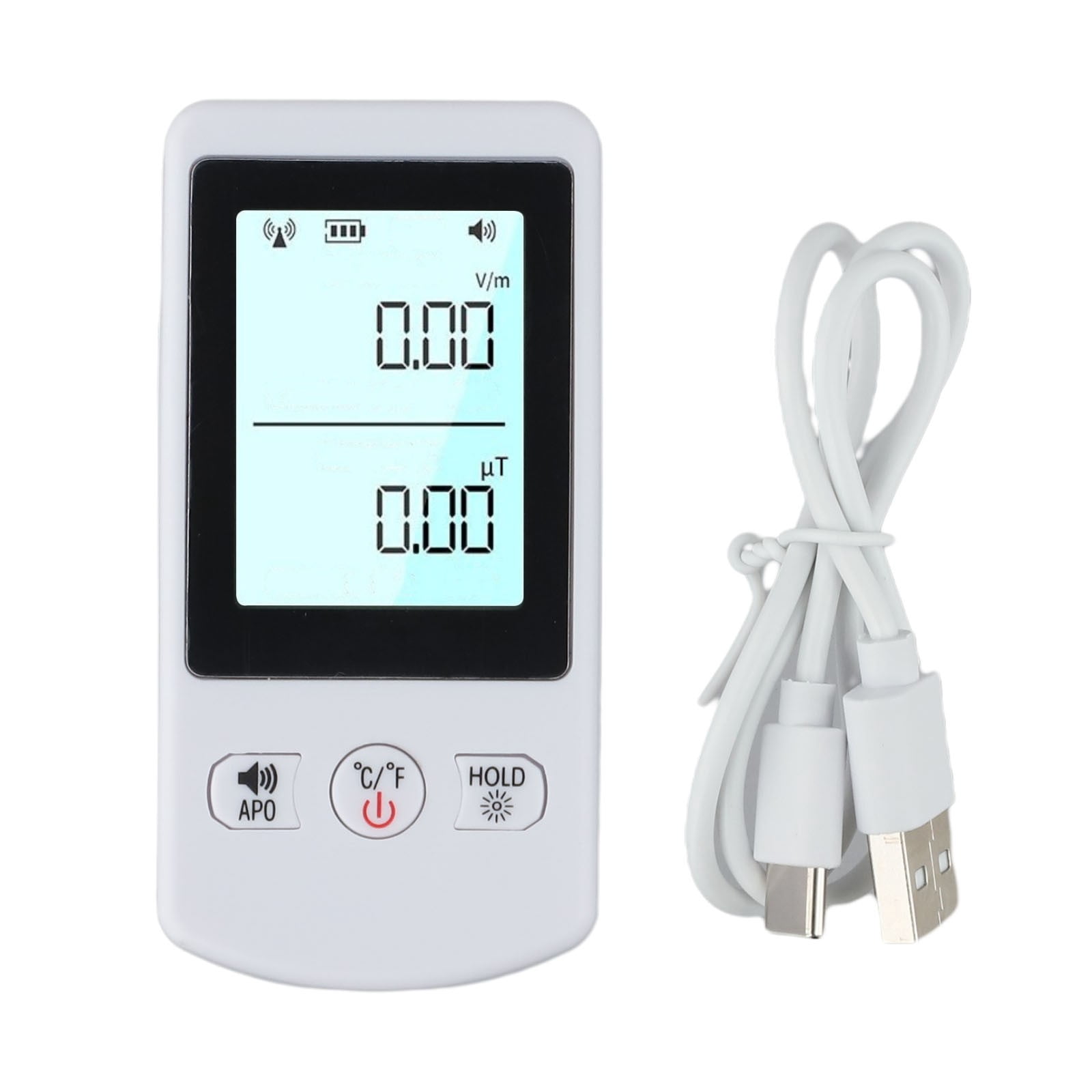 Handheld 3 In 1 Electromagnetic Radiation Detector Digital LCD ...