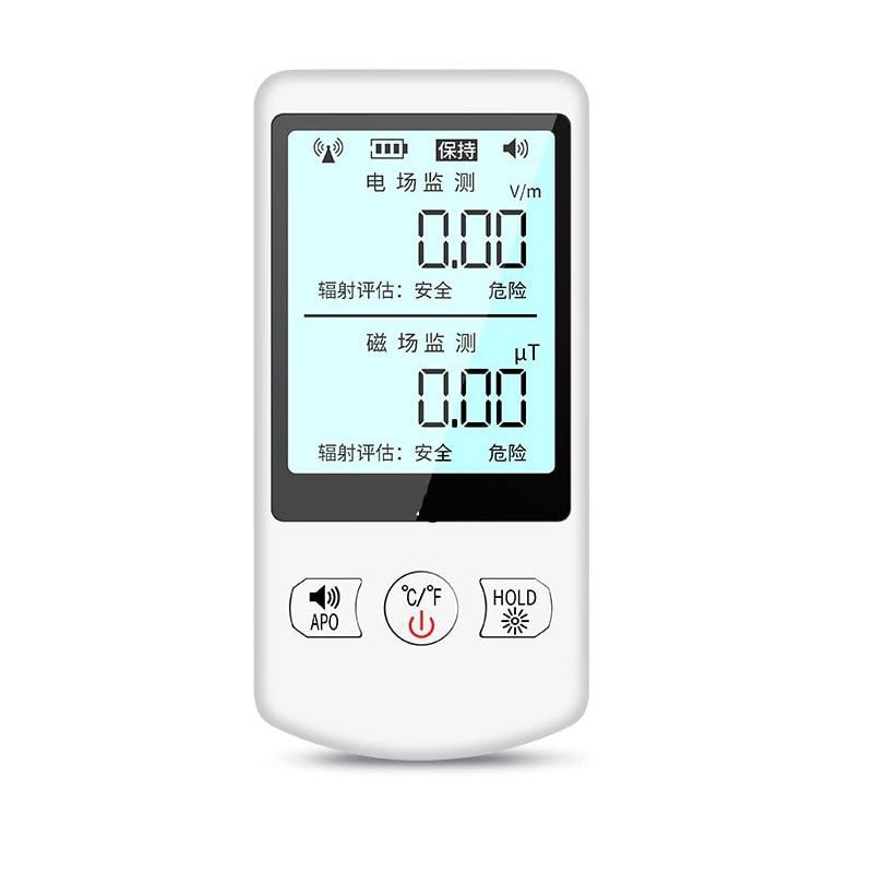 Handheld 3 in 1 Electromagnetic Radiation Detector Digital LCD ...