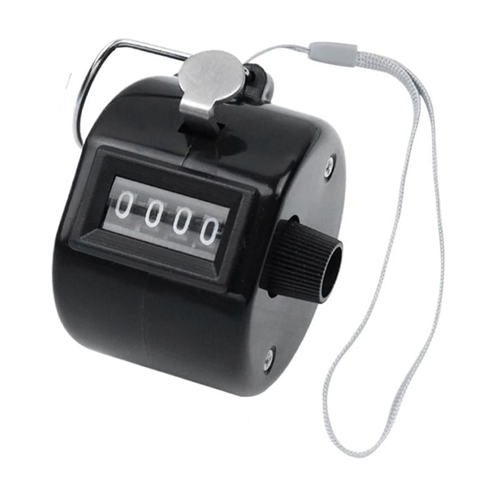 Handheld 4-Digit Tally Counter Clicker, Mechanical No-Battery Digital ...