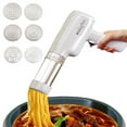 Handheld 6-in-1 Portable Plastic Pasta Maker Machine with 6 Noodle ...