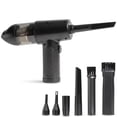 Handheld Air Duster & Mini Vacuum Cleaner Combo with 6 Attachments ...