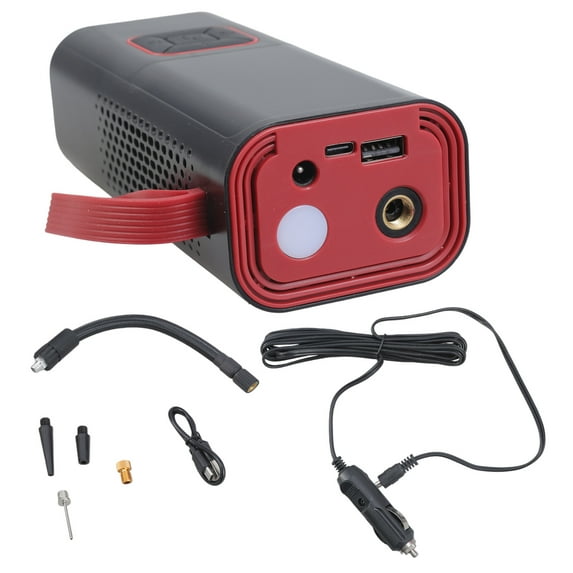 Handheld Air Pumps with Digital Screen & LED Light Portable Compressor ...