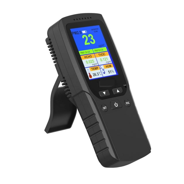 Handheld Air Quality Monitor PM2.5 Particle Counter Portable Dust ...