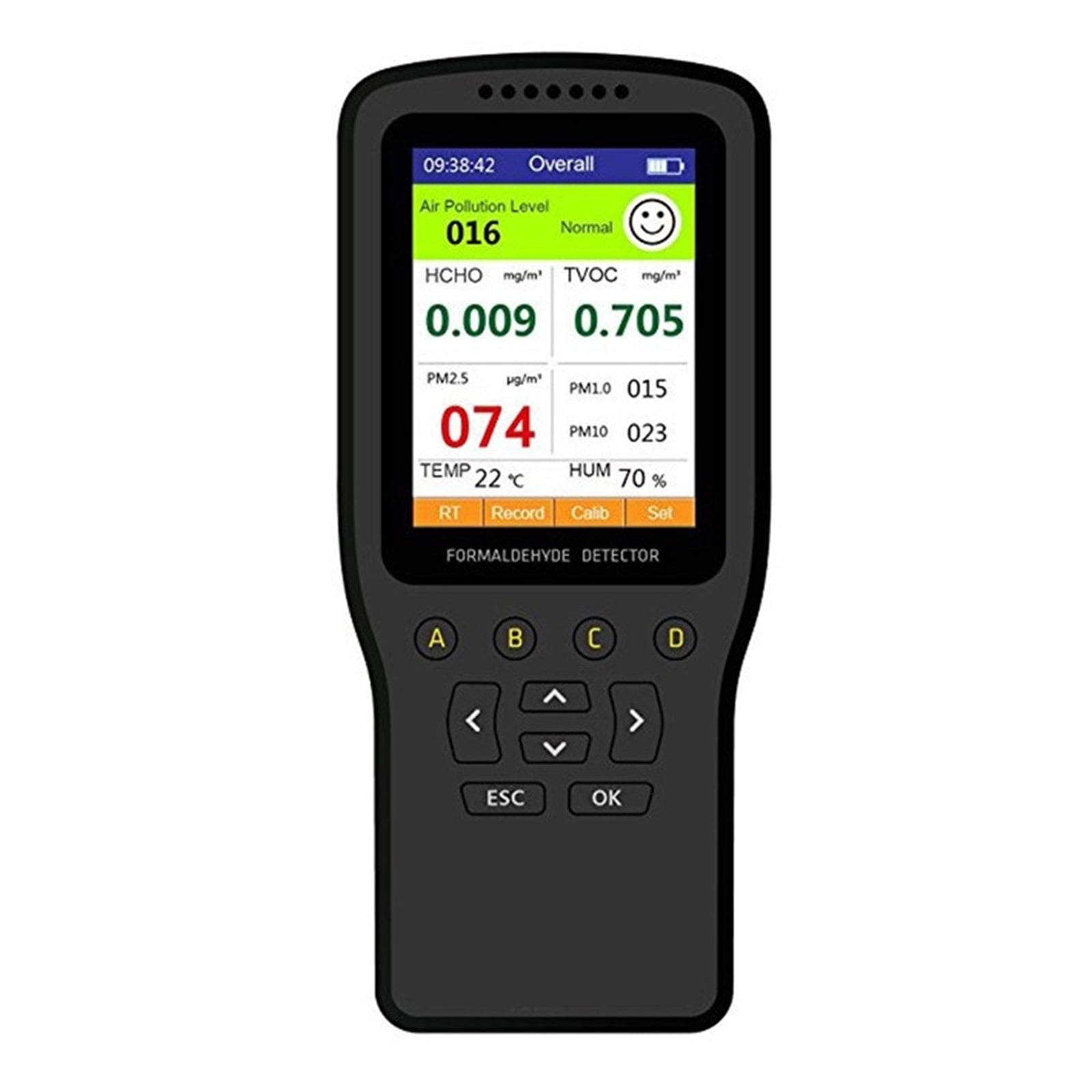 Handheld Air Quality Monitor PM2.5 Particle Counter Portable Dust ...