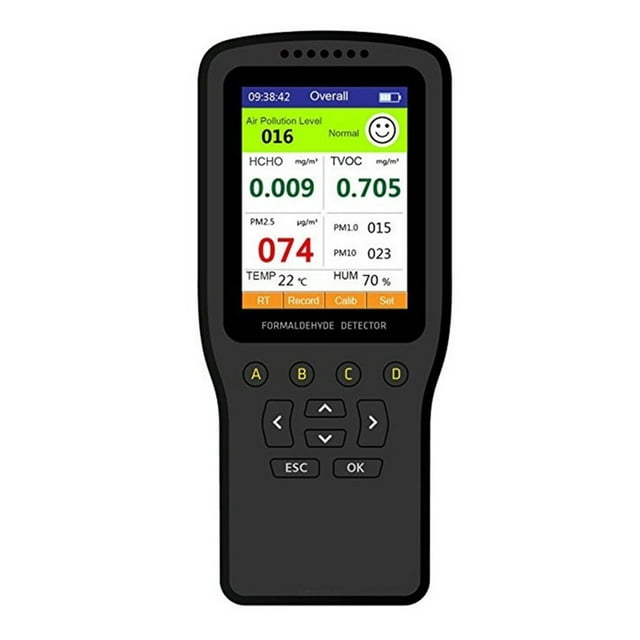 Handheld Air Quality Monitor PM2.5 Particle Counter Portable Dust ...