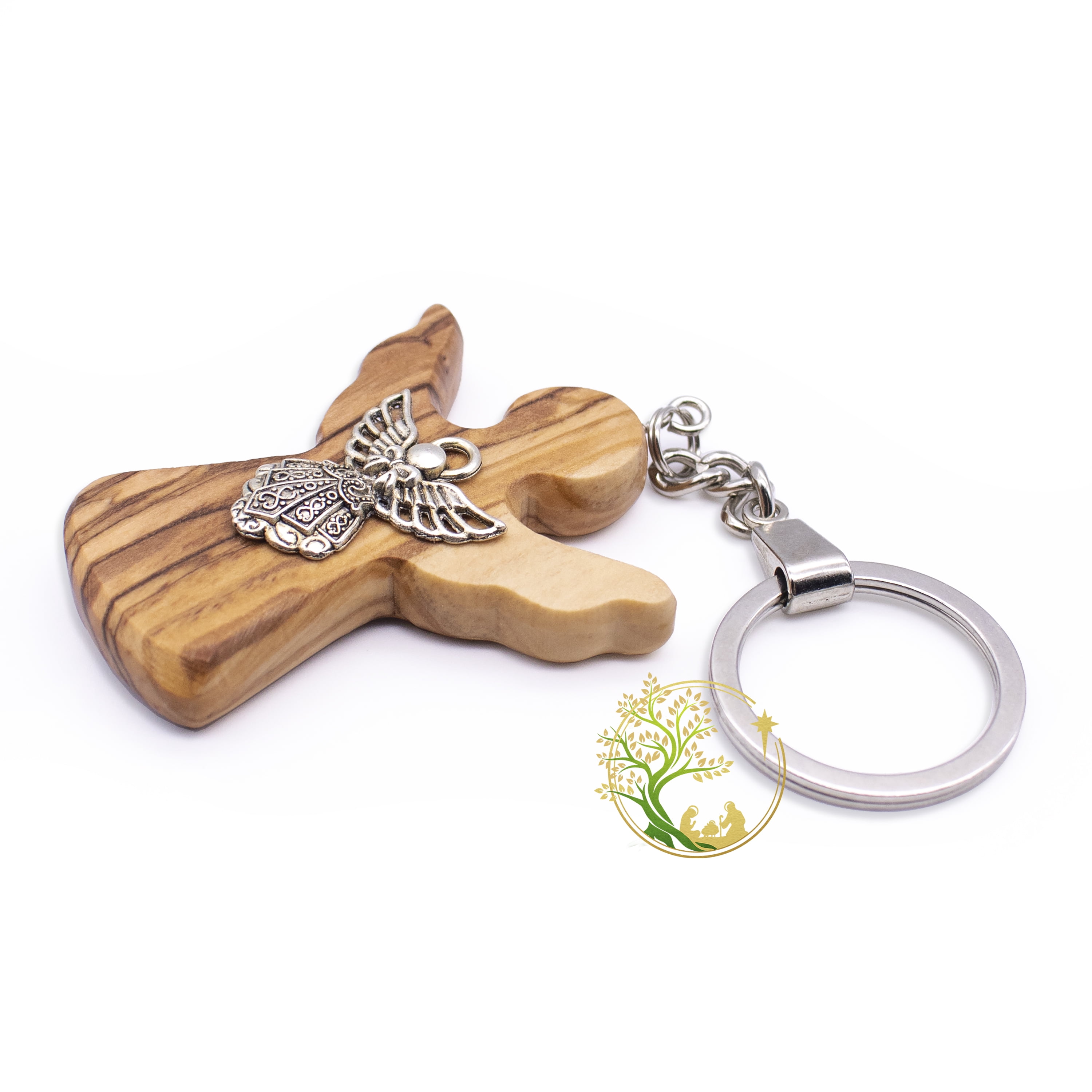 Handheld Angel | Little Guardian Wooden Angel | Tiny Olive Wood Pocket ...