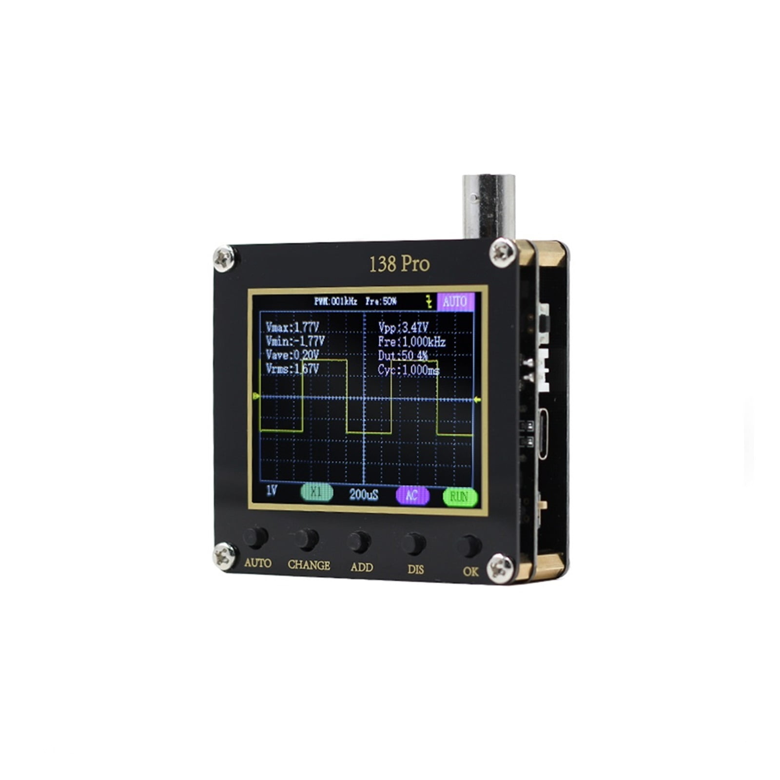 Handheld Automatic 3 Trigger Modes Digital Oscilloscope 200Khz ...