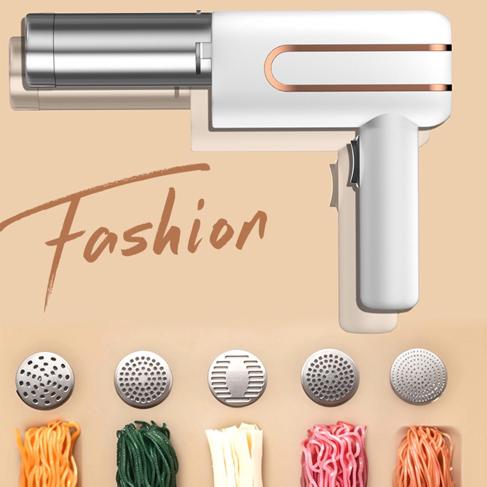 Handheld Automatic Pasta Maker,Wireless Portable Noodle Press with ...