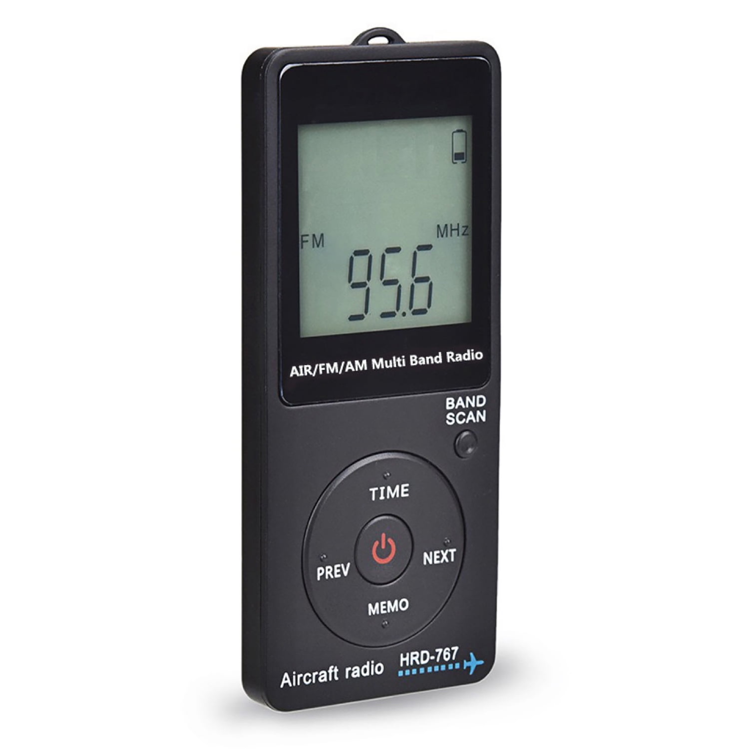 Handheld Aviation AM FM Radio Receiver - Backlit LCD, Sleep Timer ...