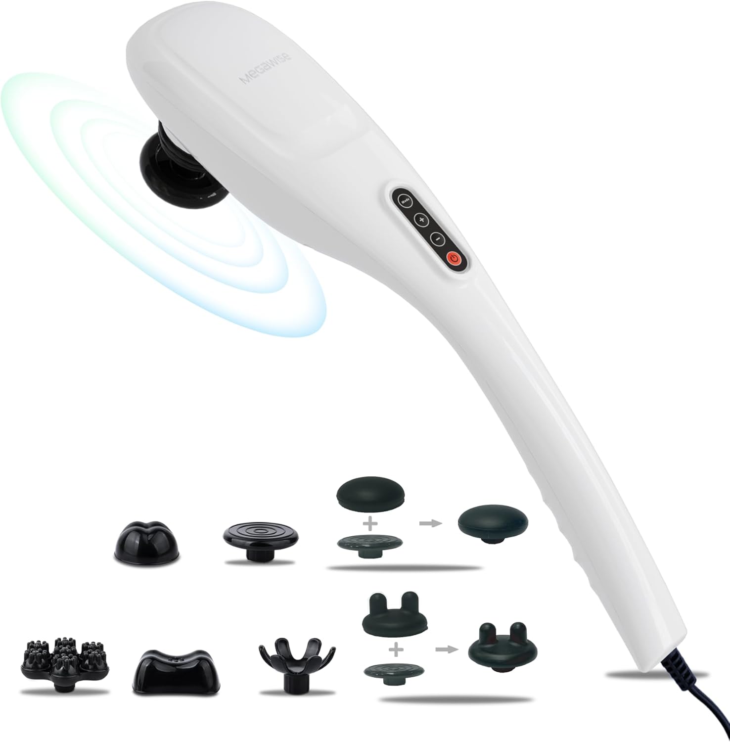 Handheld Back Massager | Deep Tissue Percussion Relief for Back, Neck ...