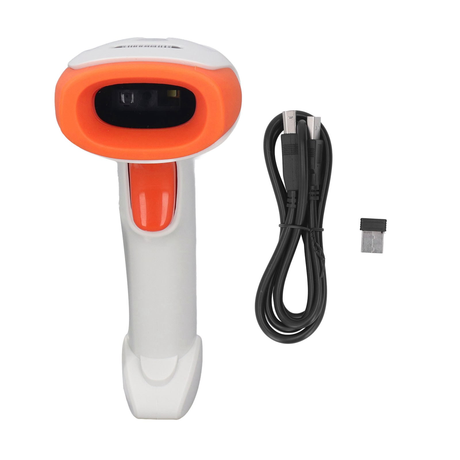 Handheld Barcode Scanner 2.4G Wireless 2D Bar Code Reader Scanner Gun ...