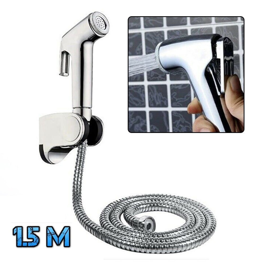 Handheld Bidet Sprayer Kit with Holder and 60inch Hose, Chrome Bidet ...