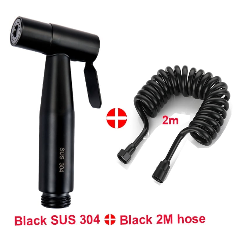 Handheld Bidet Sprayer Set 304 Stainless Steel Spray Gun Shower ...