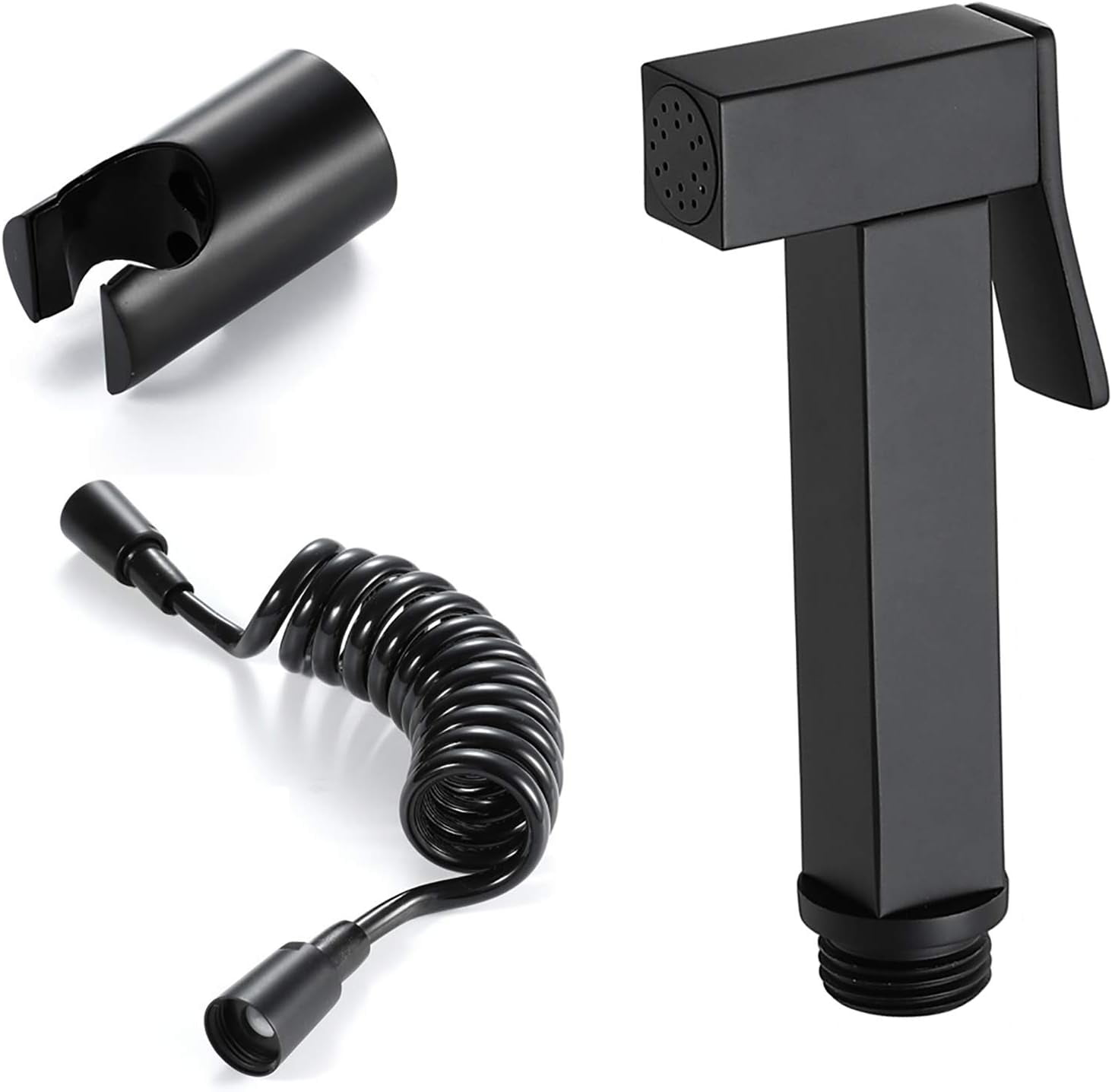 Handheld Bidet Sprayer for Toilet, Black Portable Cloth Diaper Sprayer ...