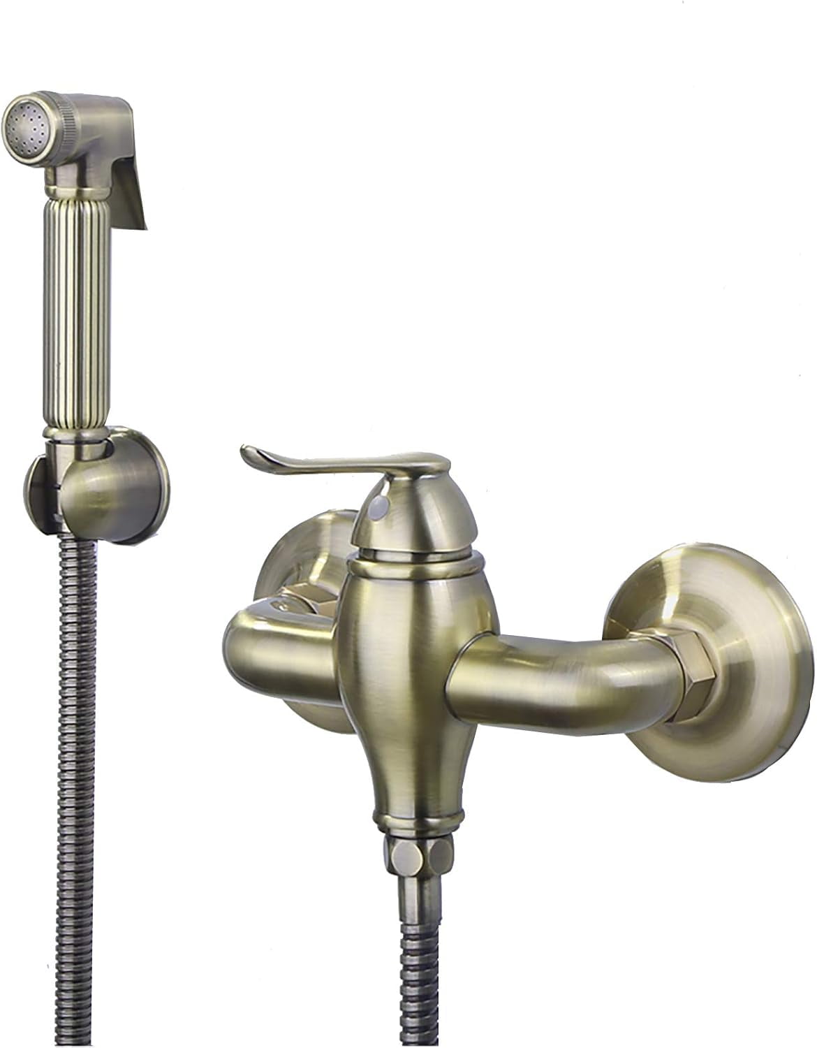 Handheld Bidet Sprayer for Toilet, Brass Bathroom Cloth Diaper Sprayer ...