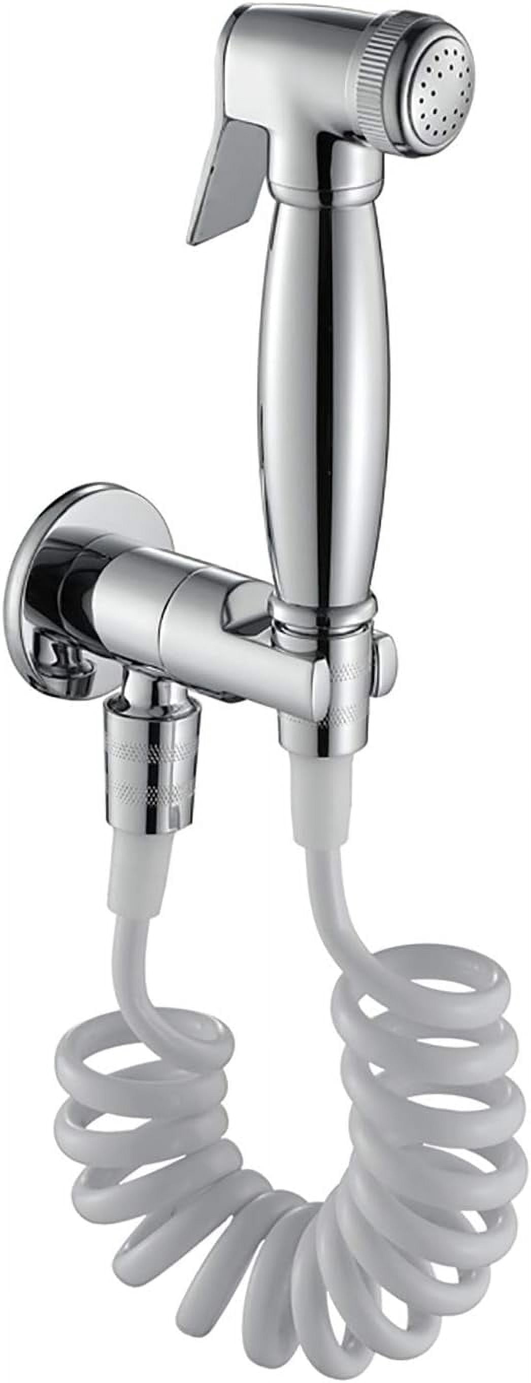 Handheld Bidet Sprayer for Toilet, Chrome Portable Cloth Diaper Sprayer ...