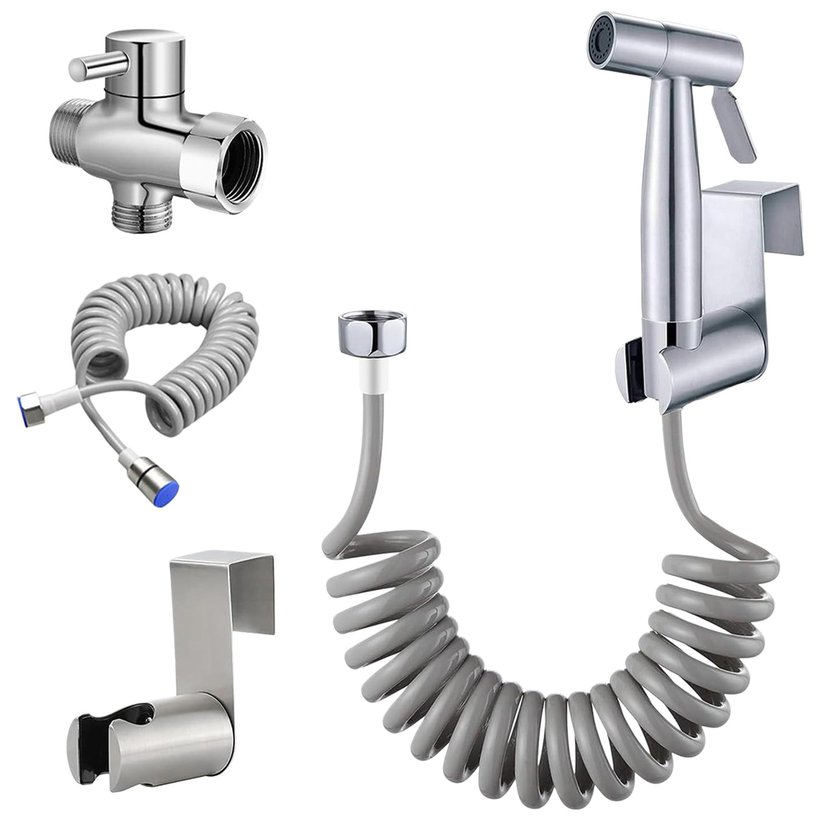 Handheld Bidet Sprayer For Toilet Kit Adjustable Water Pressure Hand ...